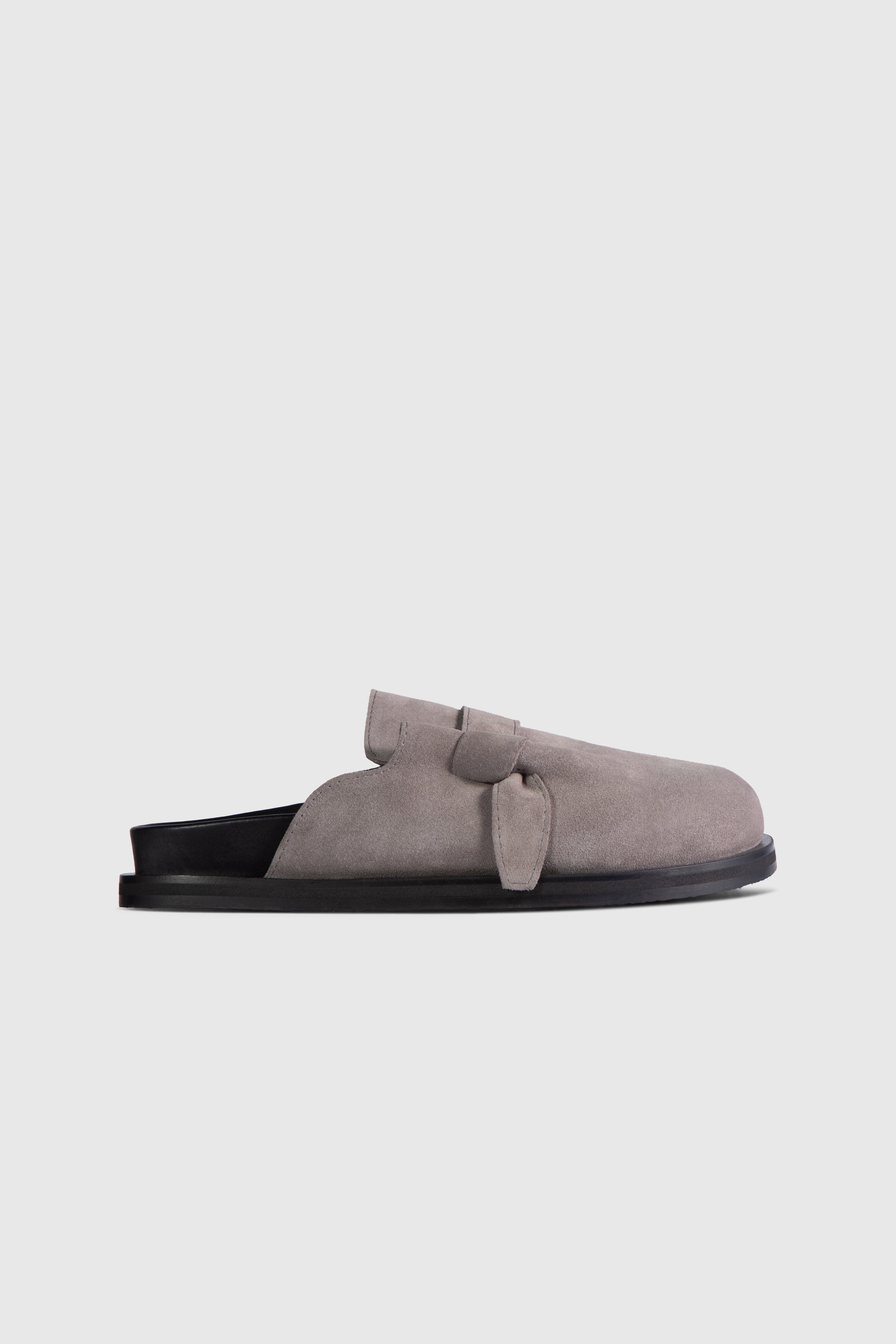 MOCHI SLIDES - GREY SUEDE – Yuzefi